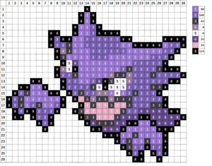 【ポケモン】ゴーストの作り方【アイロンビーズ簡単図案】 | なやここブログ